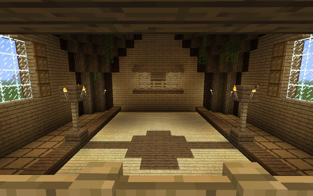 Wooden Pokemon-themed Gym Minecraft Map