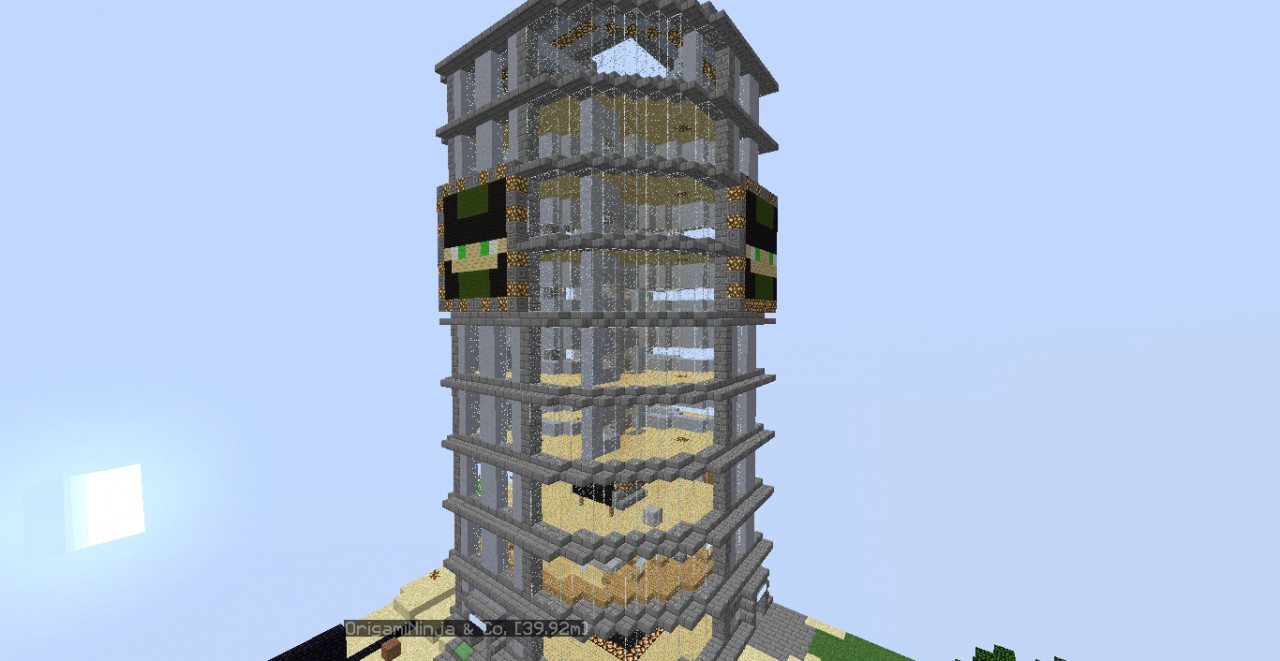 OrigamiNinja & Co. Industries - Ninja Towers Minecraft Map