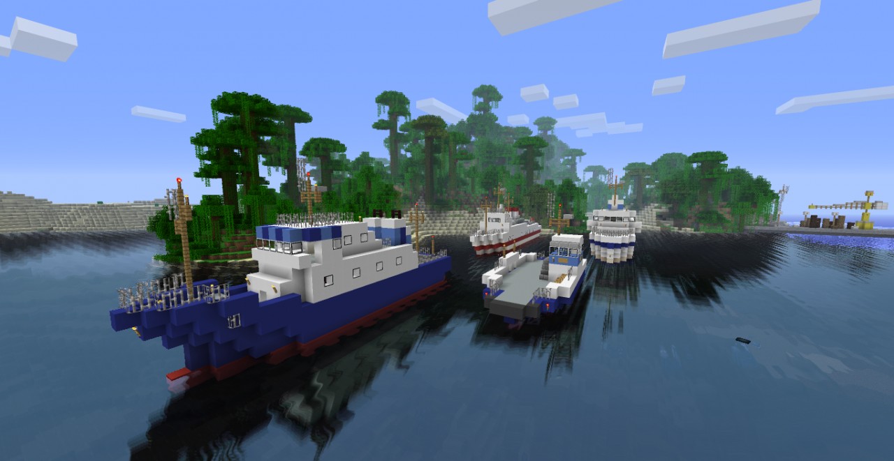 Ferries Pack - 4 sailable ships!! Minecraft Map