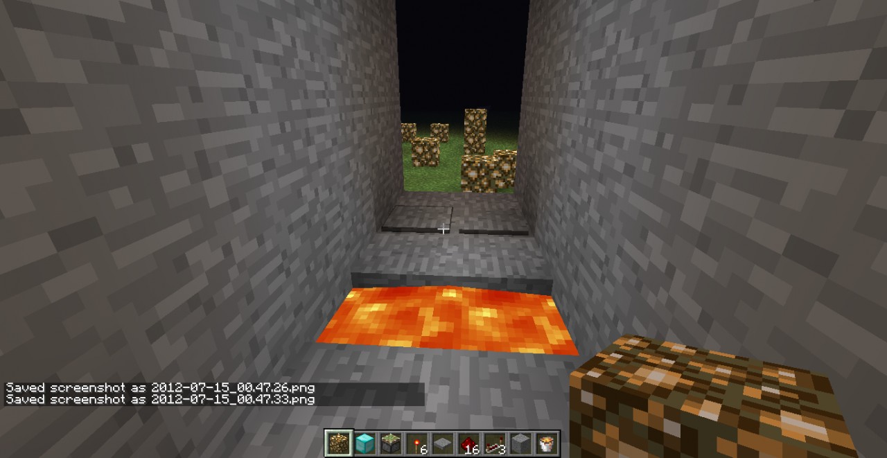 Piston Door Death Trap Minecraft Map