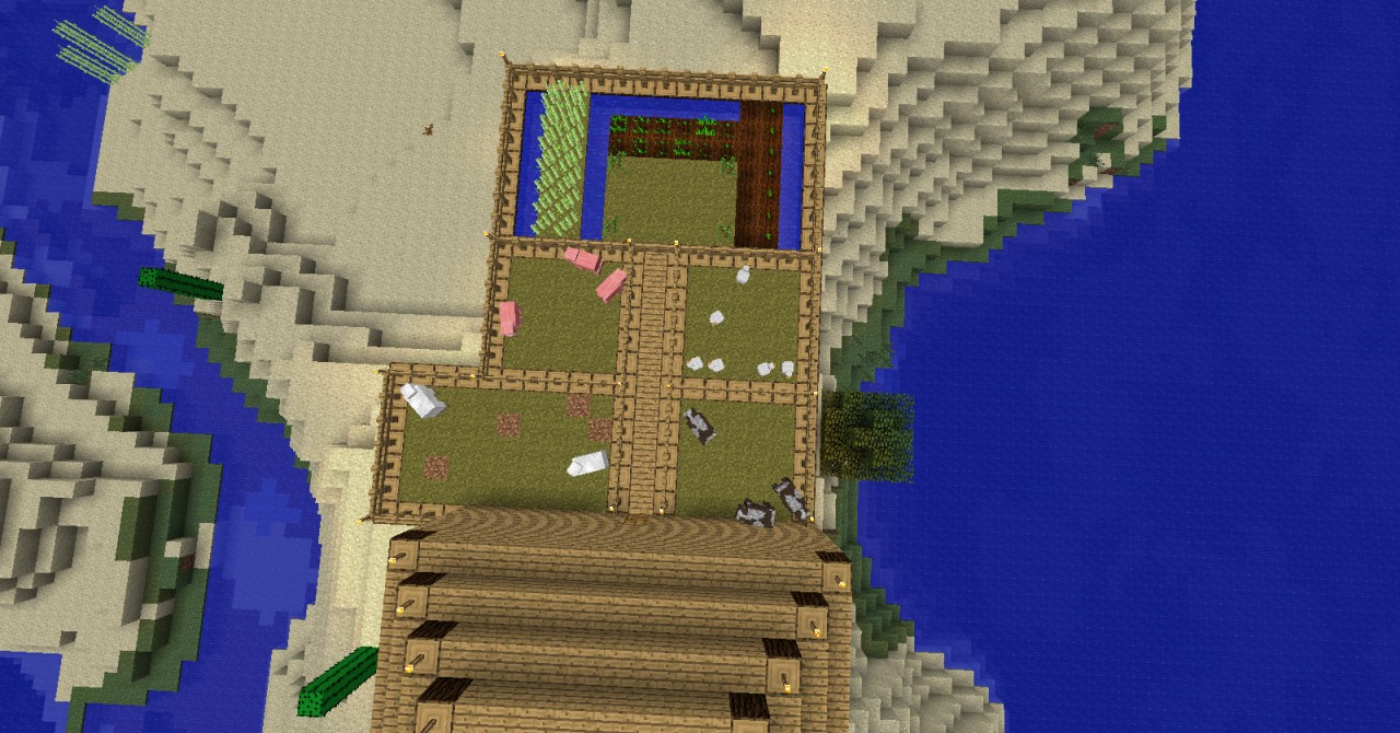 large farm Minecraft Map