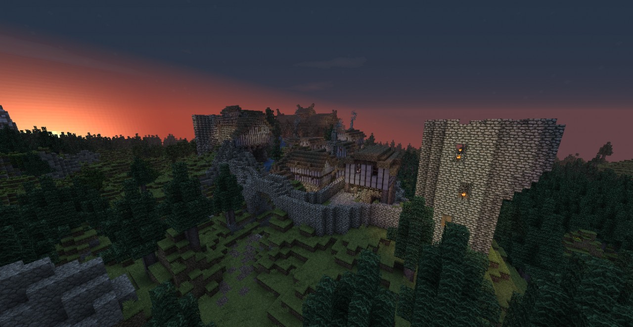 The Medieval Town of Freyr (DL2) Minecraft Map