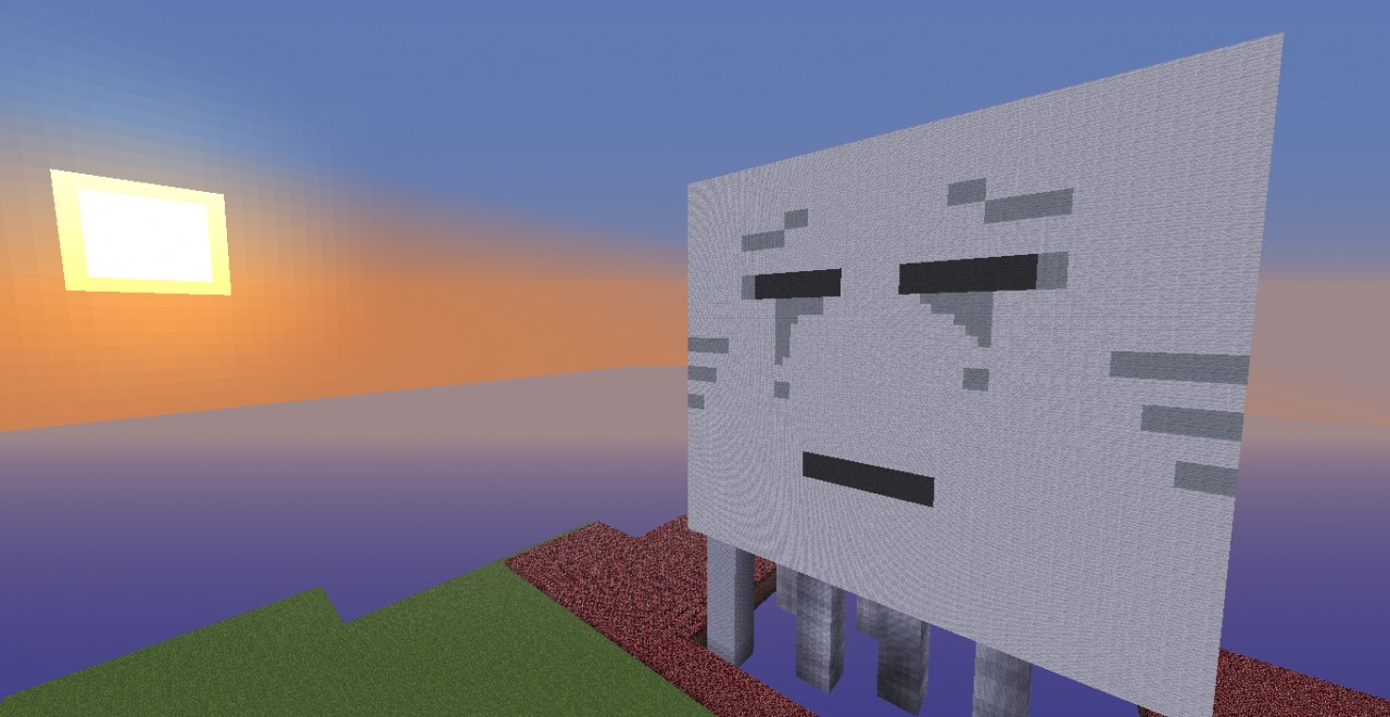 the giant ghast with a suprise Minecraft Map