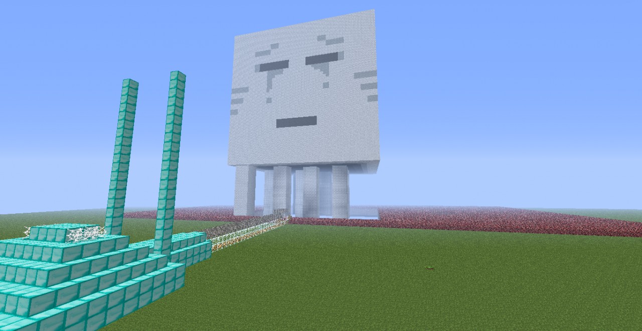 the giant ghast with a suprise Minecraft Map