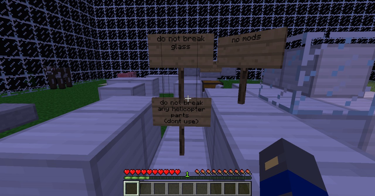 Helicopter crash survival Minecraft Map