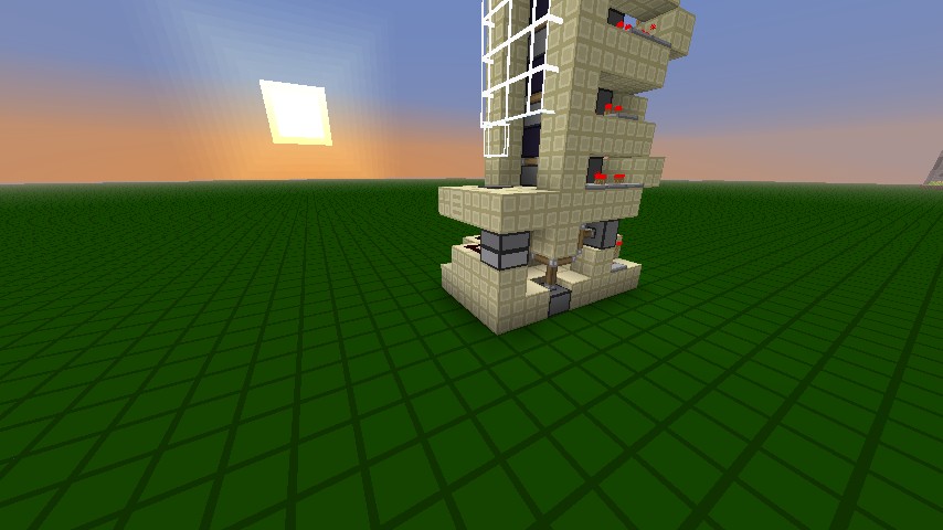 Small Fast Piston Elevator Minecraft Map