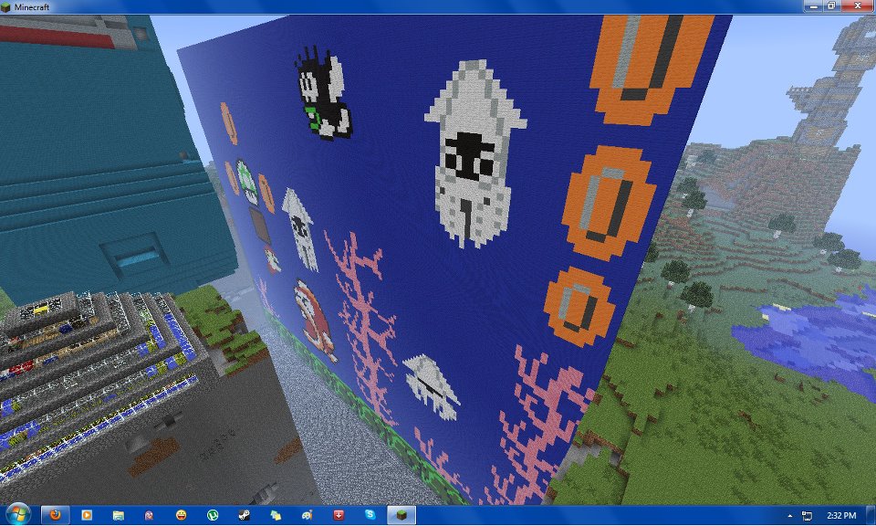 Underwater Mario Scene Minecraft Map