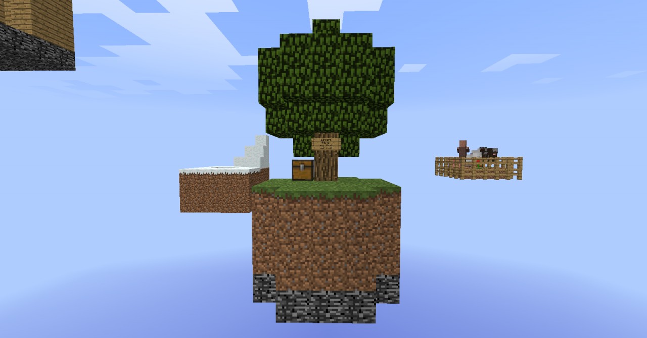sky block Minecraft Map