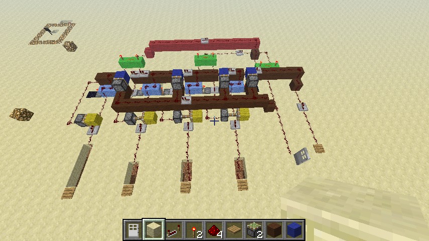 4 switch activation system Minecraft Map