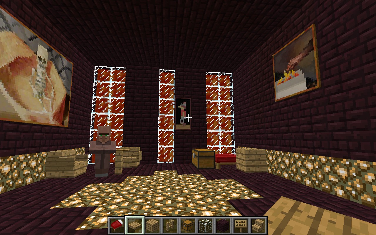 large Nether Brick Castle Minecraft Map