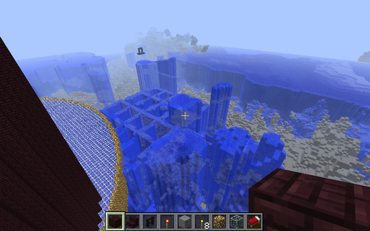 large Nether Brick Castle Minecraft Map