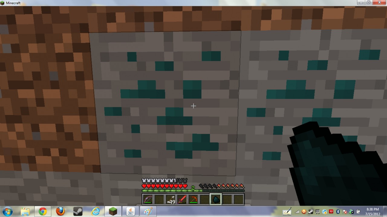 Orange Diamonds, Green Iron and More Minecraft Texture Pack