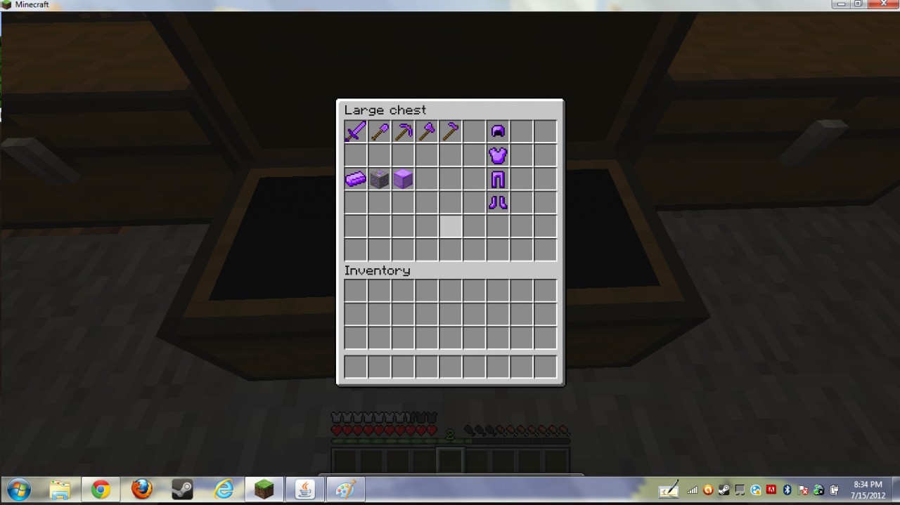 Orange Diamonds, Green Iron and More Minecraft Texture Pack