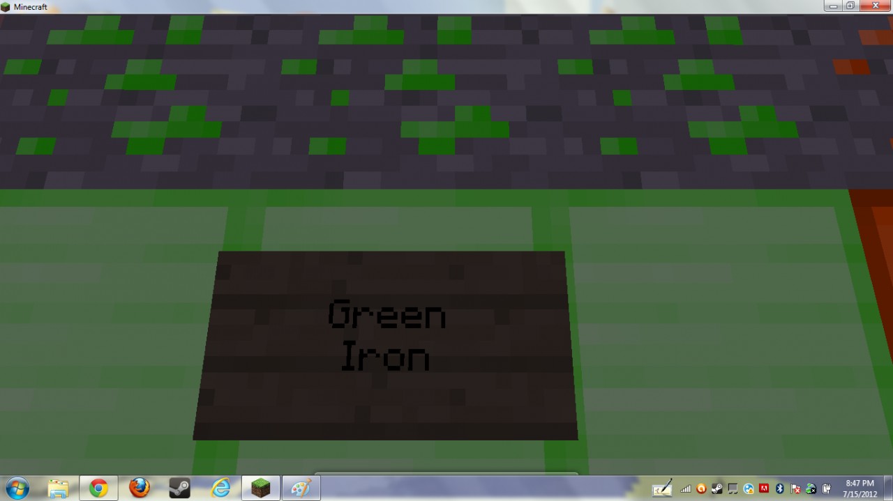 Orange Diamonds, Green Iron and More Minecraft Texture Pack
