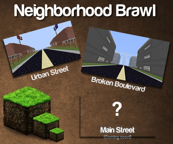Neighborhood Brawl - PvP Series (New Map on 7/15!) Minecraft Map