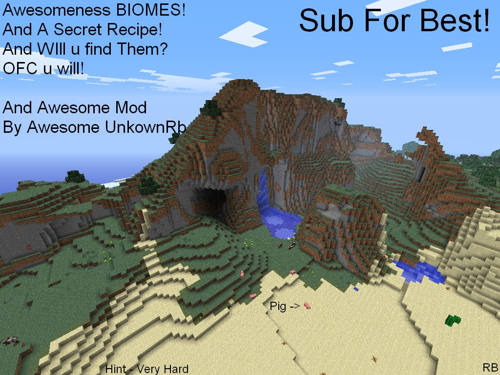 [1.2.5]Awesome Biomes And Secret! Minecraft Mod