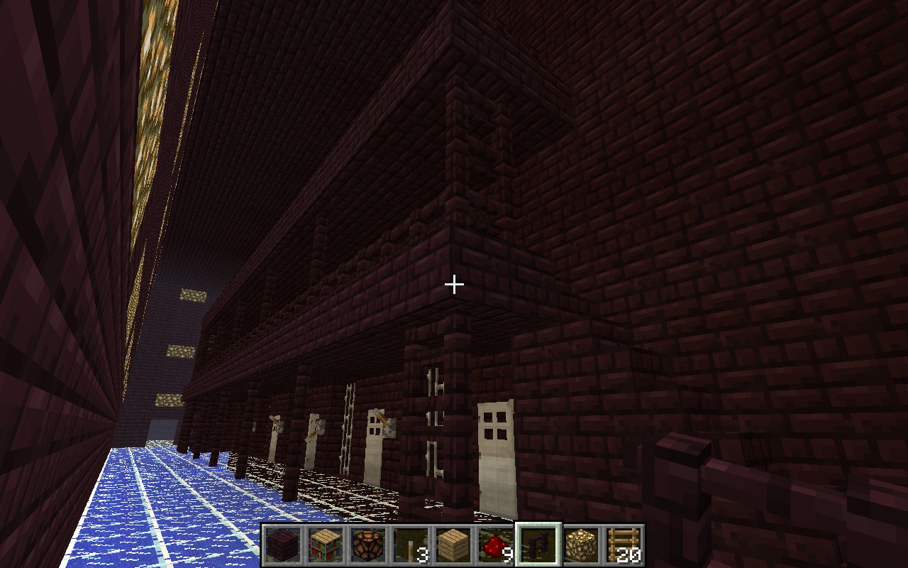 large Nether Brick Castle Minecraft Map