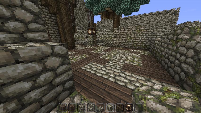 Sorting out the paths and walls Minecraft Map