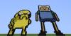 Adventure Time - Jake and Finn [Pixel Art] Minecraft Map