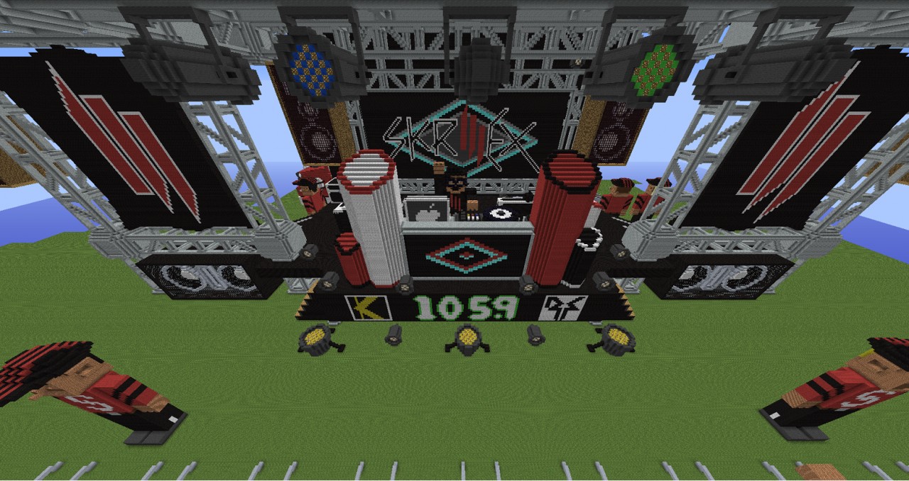 Skrillex Concert Stage Minecraft Map
