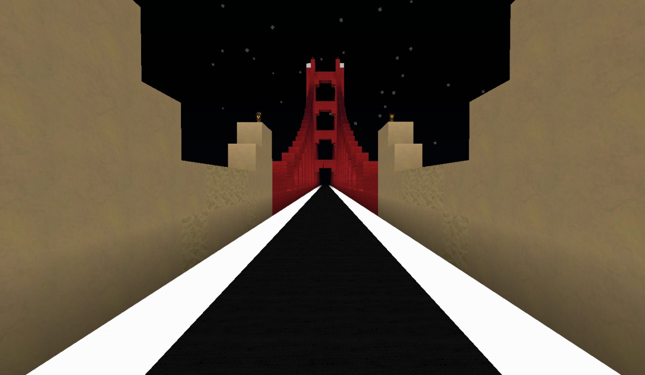 Mini-Golden gate bridge - San Francisco Minecraft Map