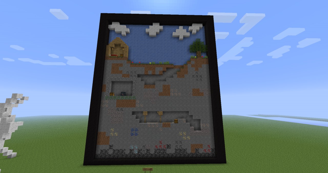Minecraft World In a Box (small) Rebuilt by M and J skins Minecraft Map