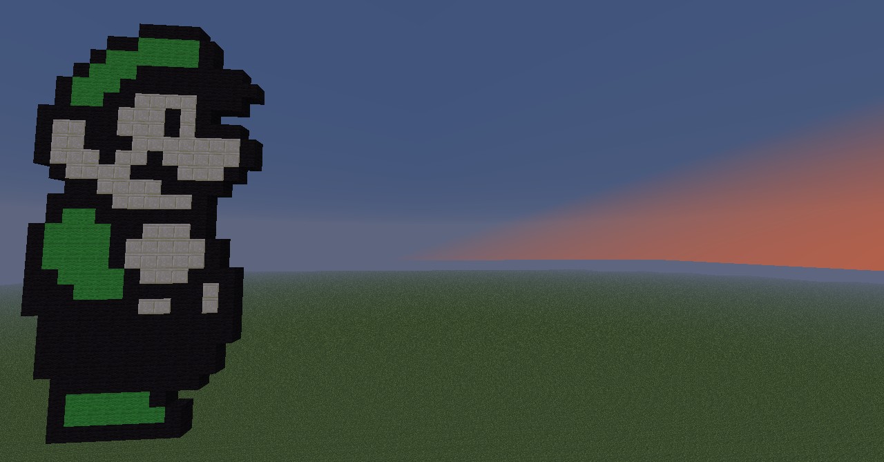 Mario Pixel Art Minecraft Map