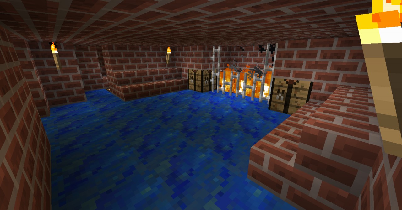 under ground house Minecraft Map