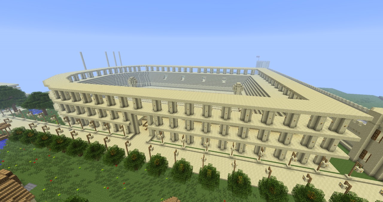 The Circus Maximus (With Working Minecart racing) Minecraft Map