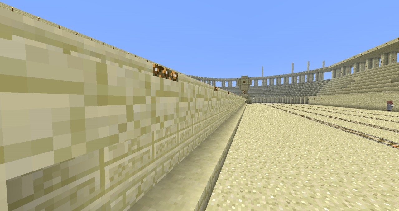 The Circus Maximus (With Working Minecart racing) Minecraft Map