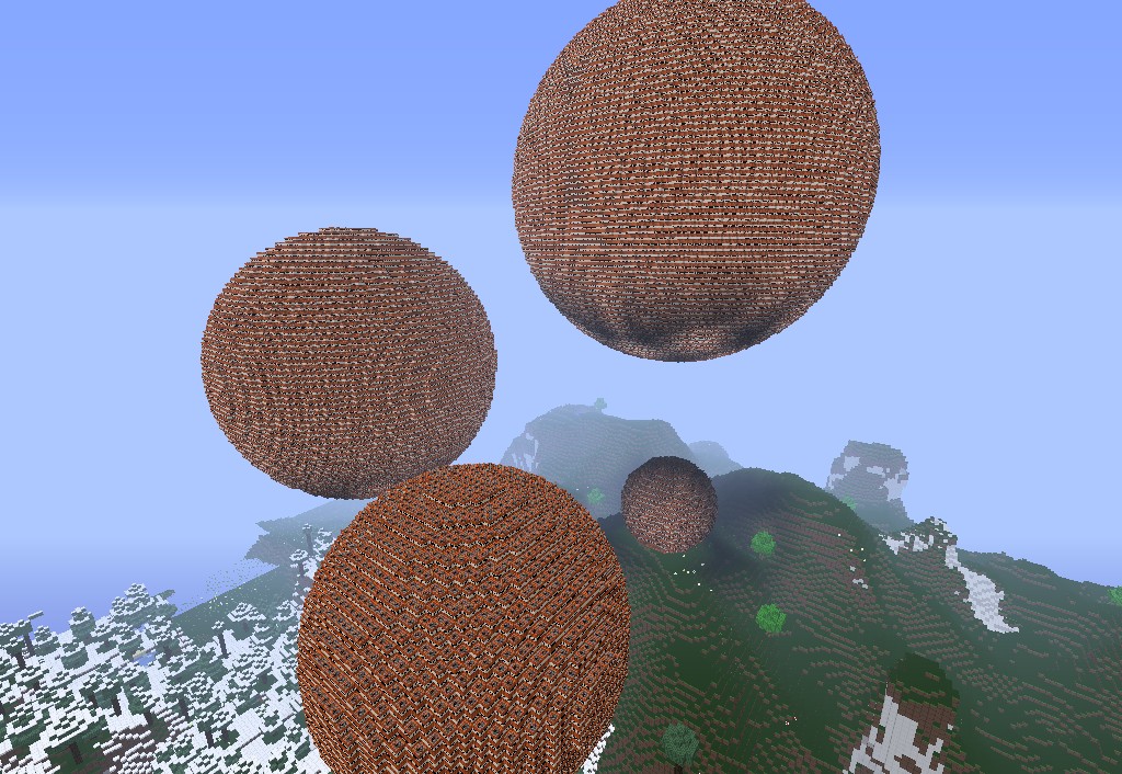 4 TNT Balls! All Solid! Minecraft Map