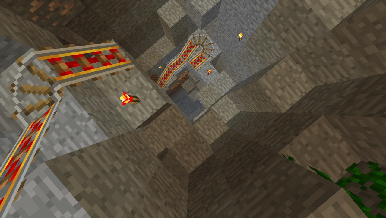 Epic Cave Rollercoaster Minecraft Map