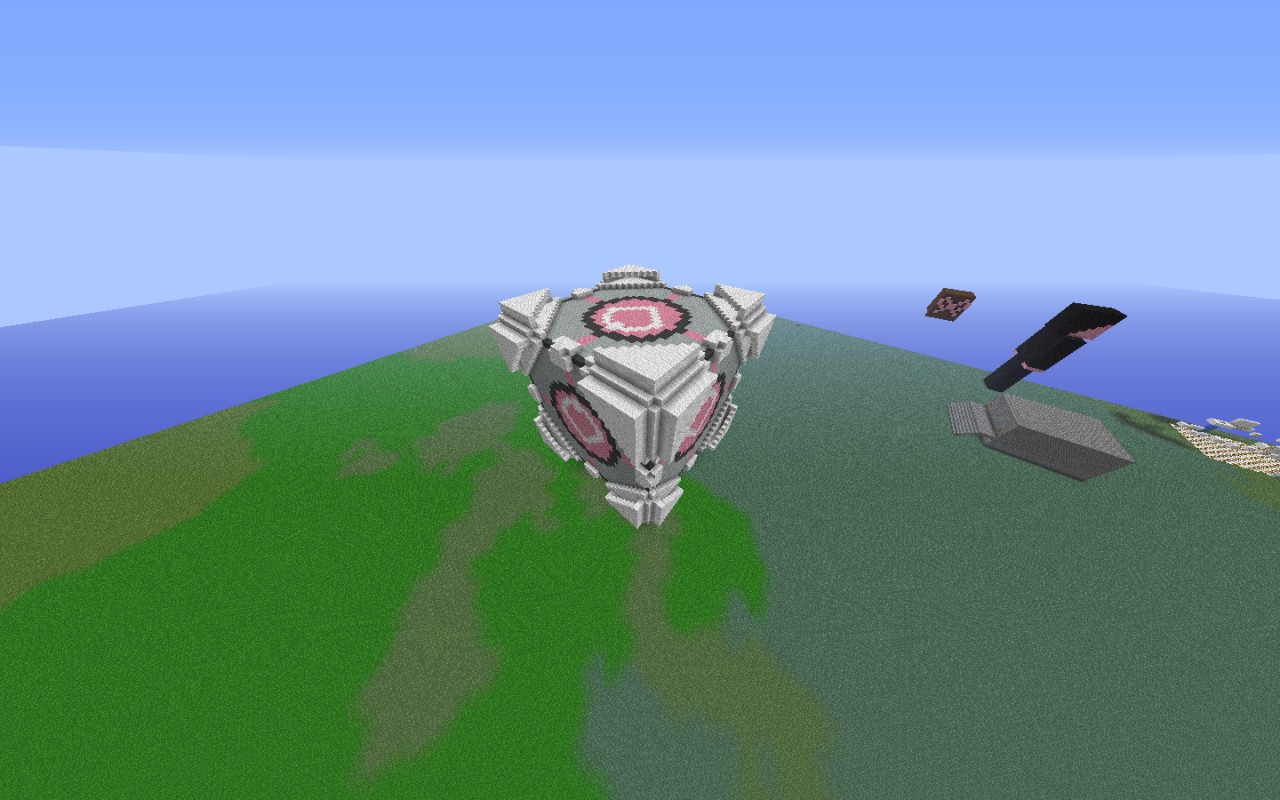 Weighted Companion Cube Minecraft Map