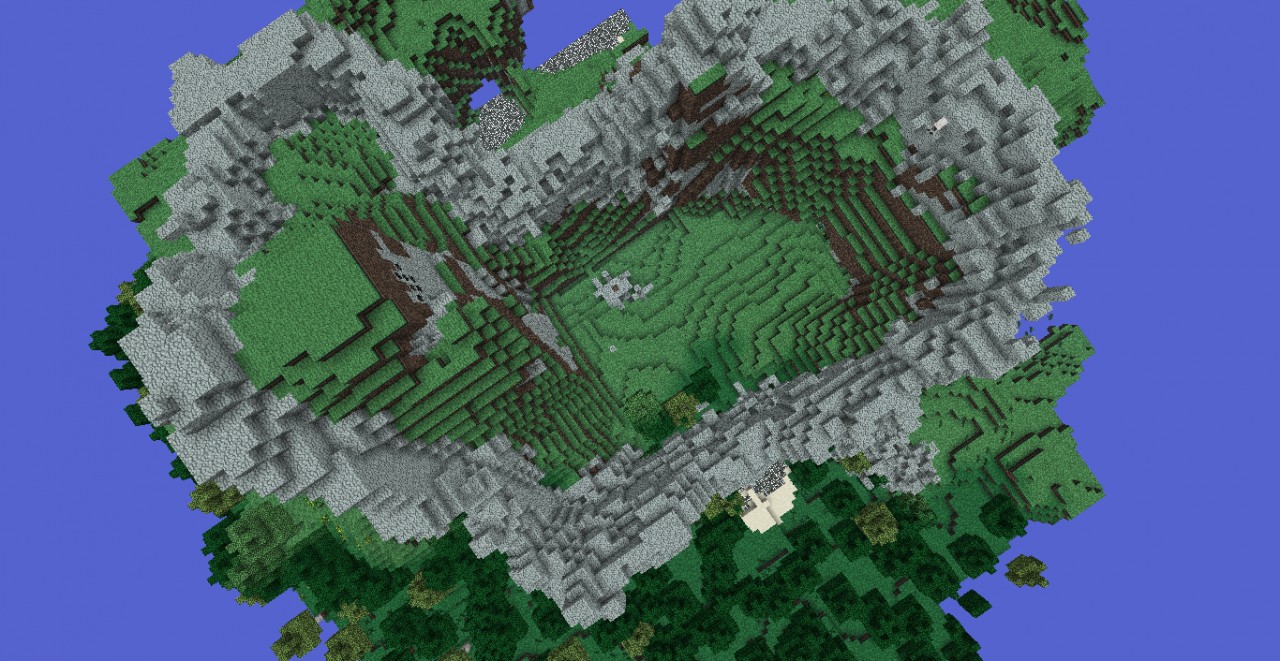 mountain survival challenge Minecraft Map