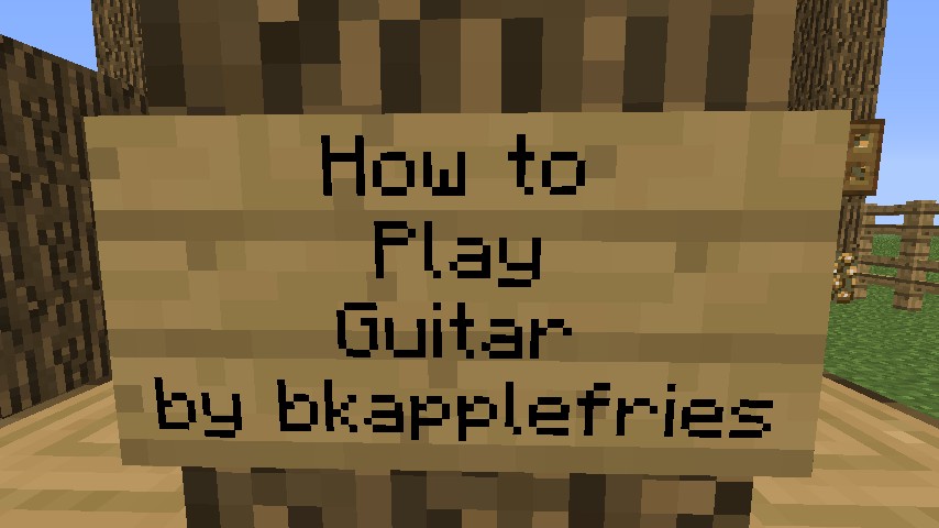 How to Play Guitar Minecraft Map