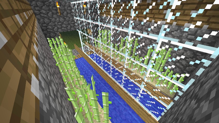 Fully-Automatic Sugar Cane Farm Minecraft Map