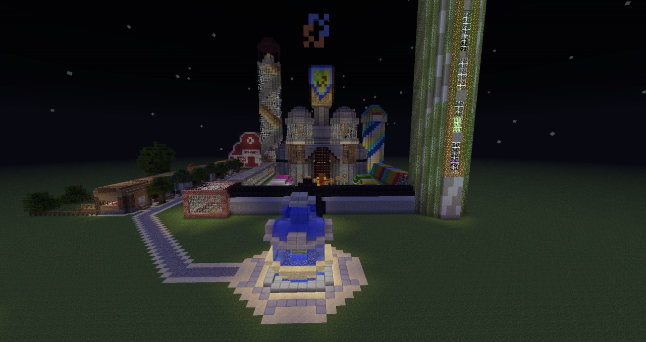 Awesome pixel castle area Minecraft Map