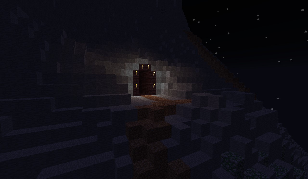 Mount of Doom from Lord of the Rings Minecraft Map