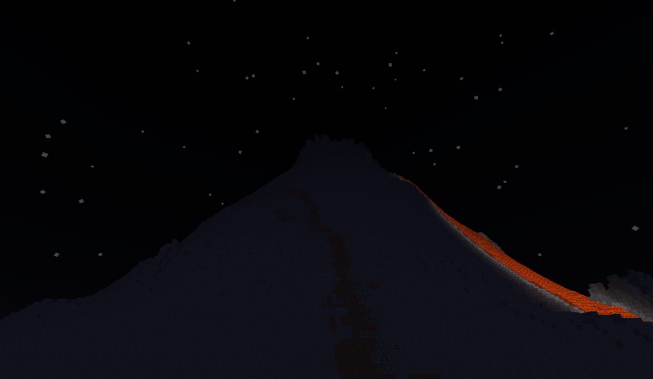 Mount of Doom from Lord of the Rings Minecraft Map