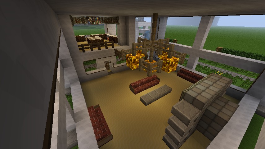 First shot at a modern style house. Minecraft Map