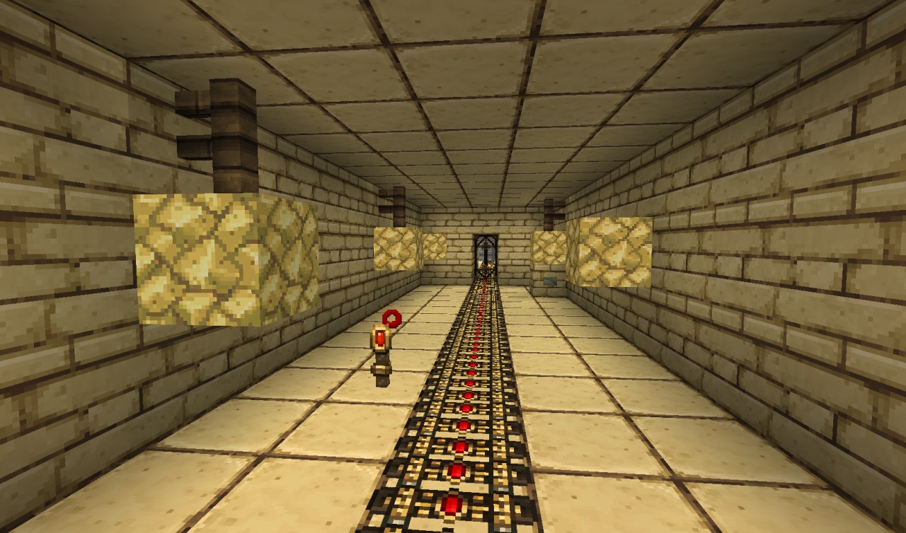 Minecart automated tunnel gate Minecraft Map