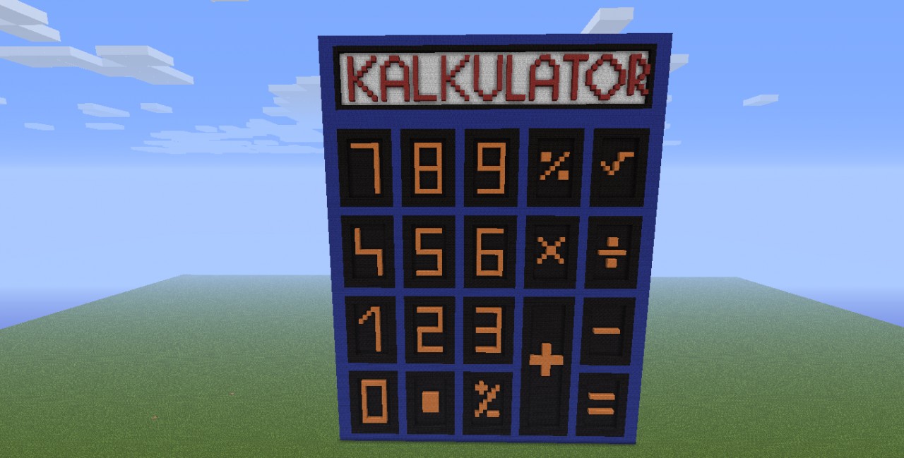 Calculator Minecraft Map