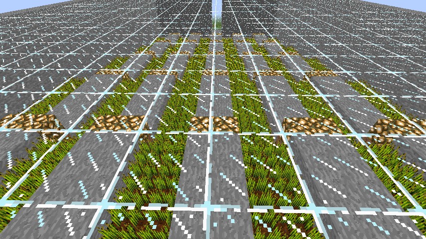 Big'O Wheat Farm! 448 Wheat, 704 Seeds = 149 Bread Minecraft Map