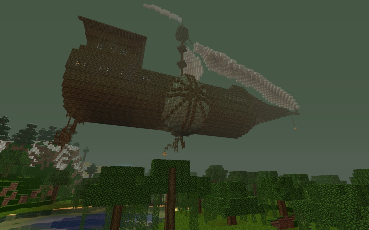 The Edge Chronicles: Inspired Airship Build Minecraft Map