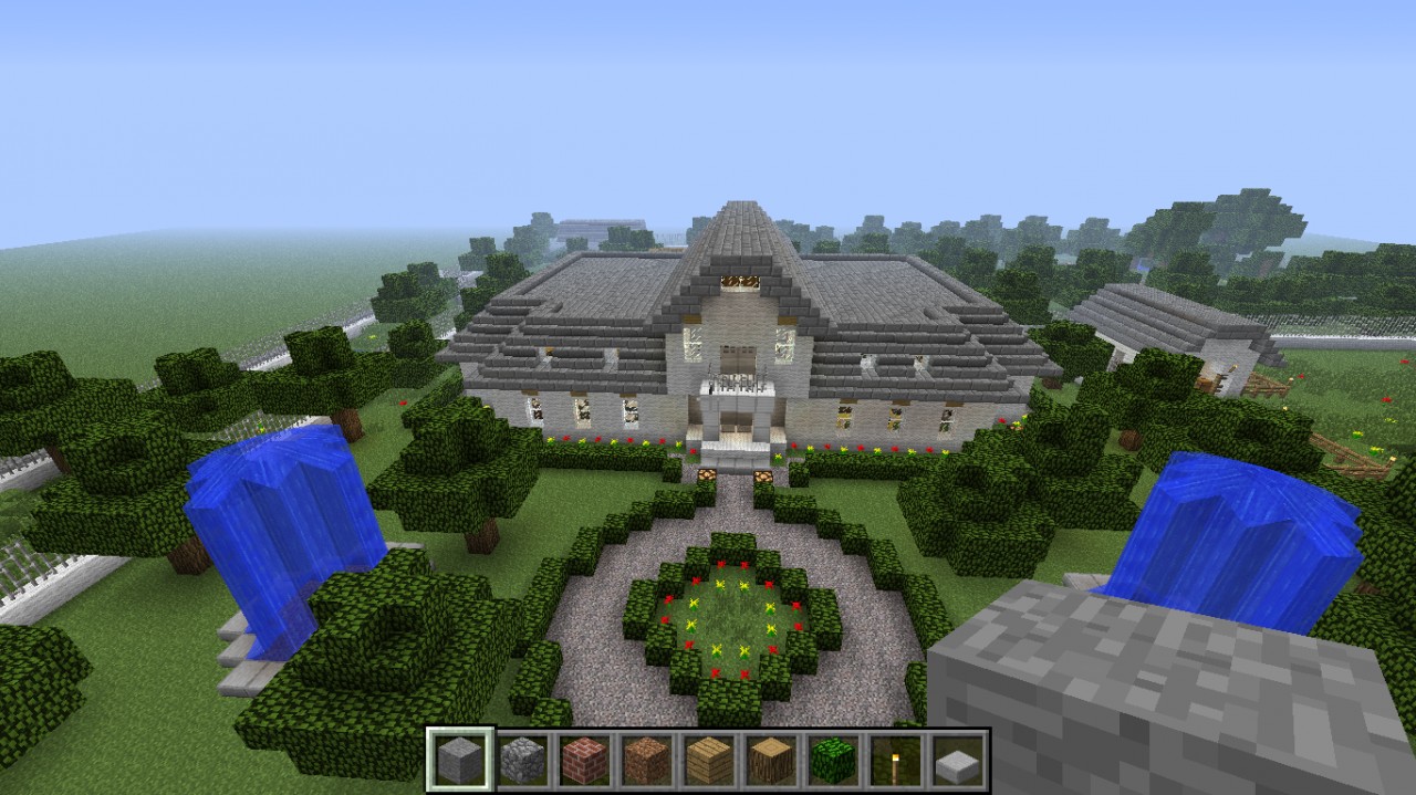 Great Residence-white mansion Minecraft Map