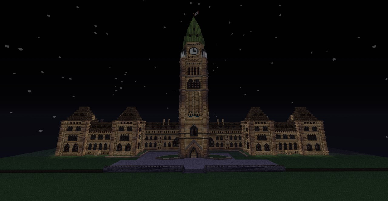 Ottawa parliament Buildings Remake Minecraft Map
