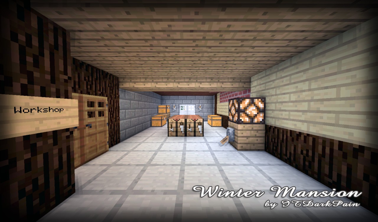 Island Project #2 - Winter Mansion Minecraft Map