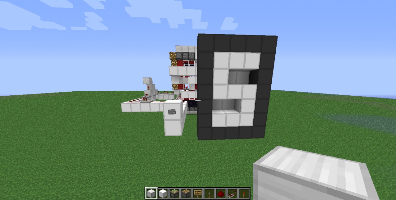 Compact Piston Seven Segment Display Minecraft Map