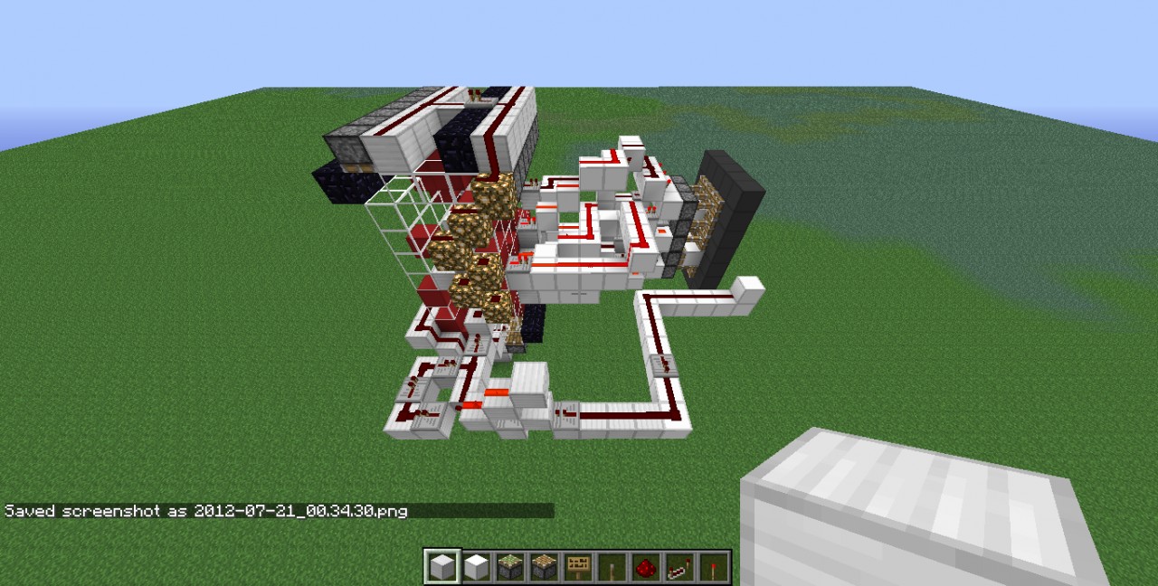 Compact Piston Seven Segment Display Minecraft Map