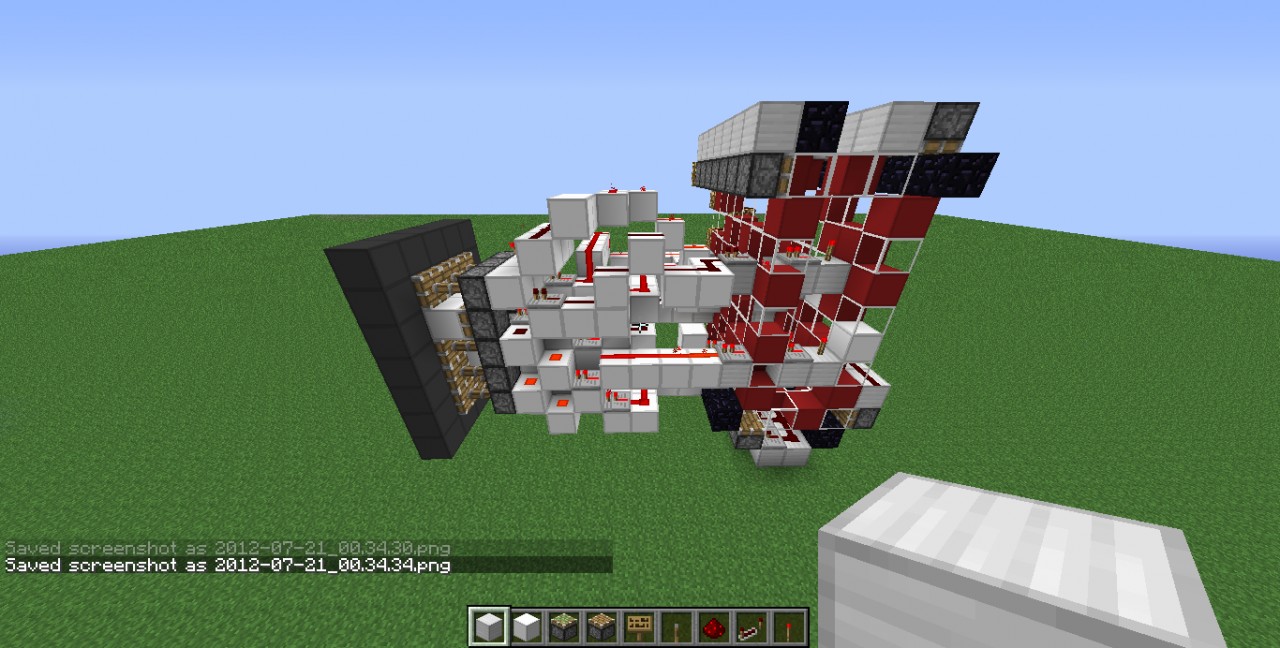 Compact Piston Seven Segment Display Minecraft Map